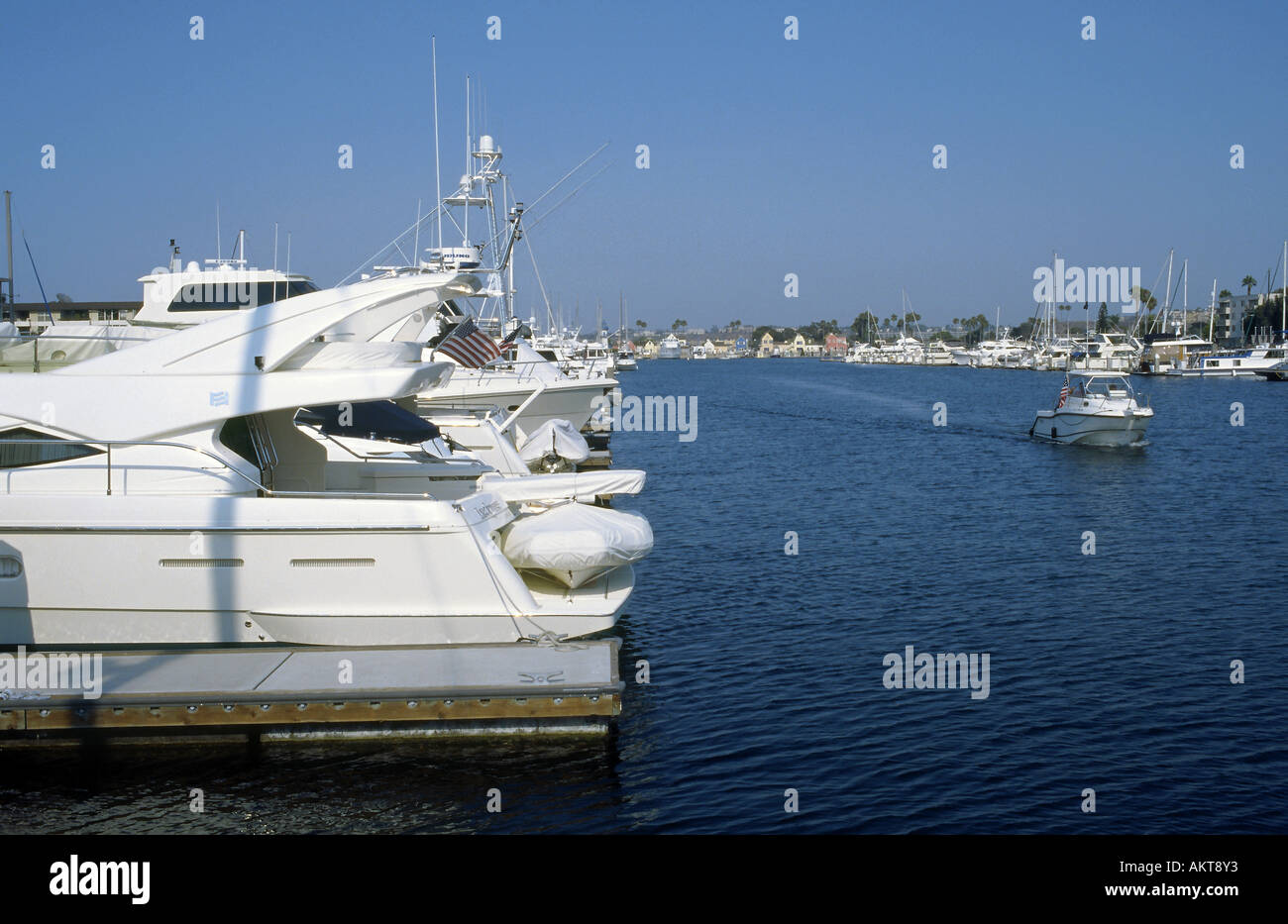 One of the many arms or inlets of the vast small boat harbor area of ...