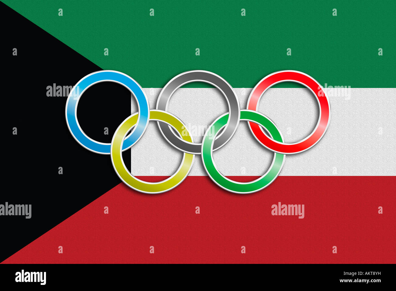 Flag of Kuwait Stock Photo - Alamy