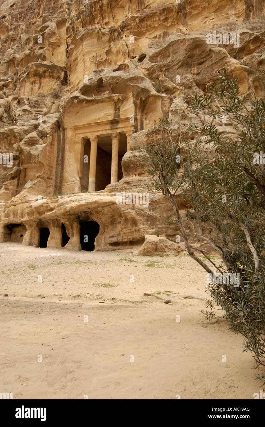 Jordan, Beida, also known as Little Petra Stock Photo - Alamy