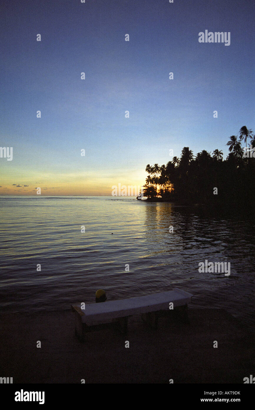Sunrise in Tahiti, French Polynesia Stock Photo - Alamy