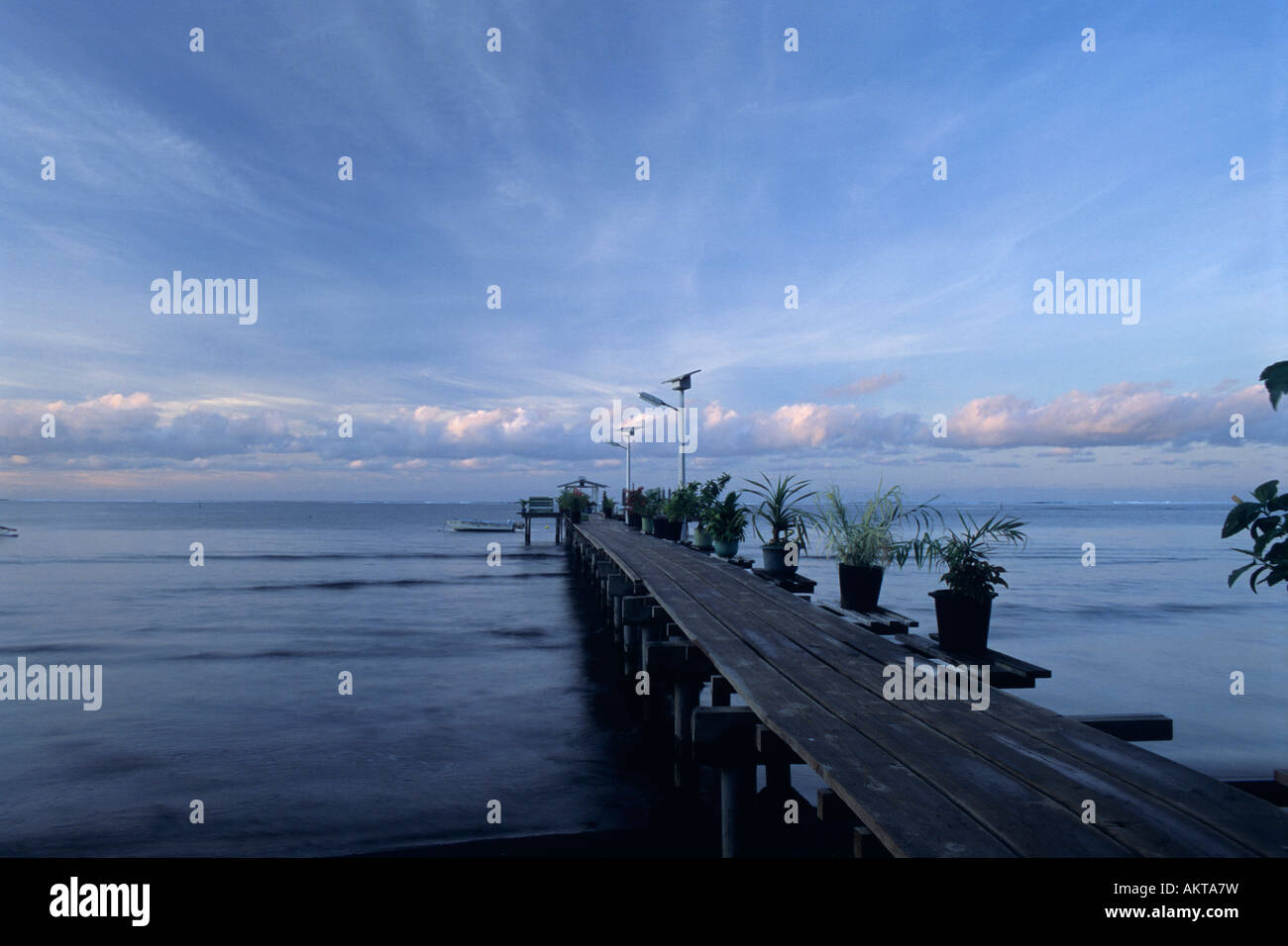 Sunrise in Tahiti, French Polynesia Stock Photo - Alamy