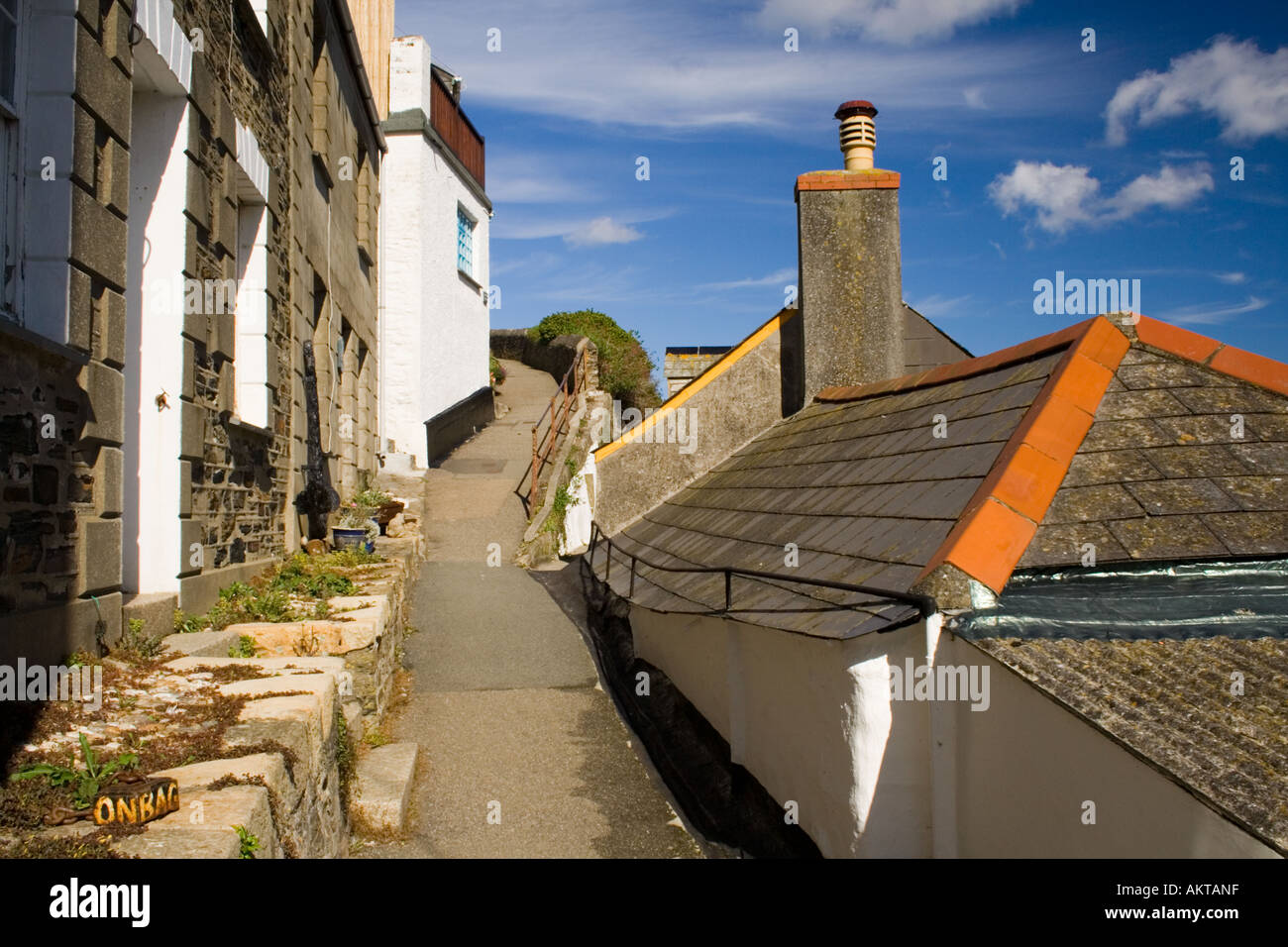 Rooftop and Path Stock Photo - Alamy