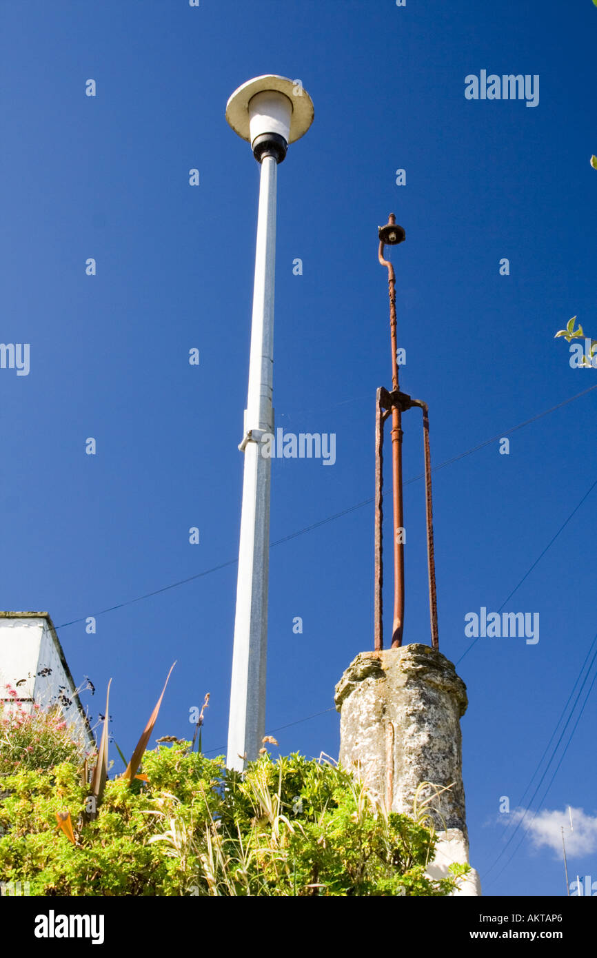 Old and New Lampost Stock Photo - Alamy