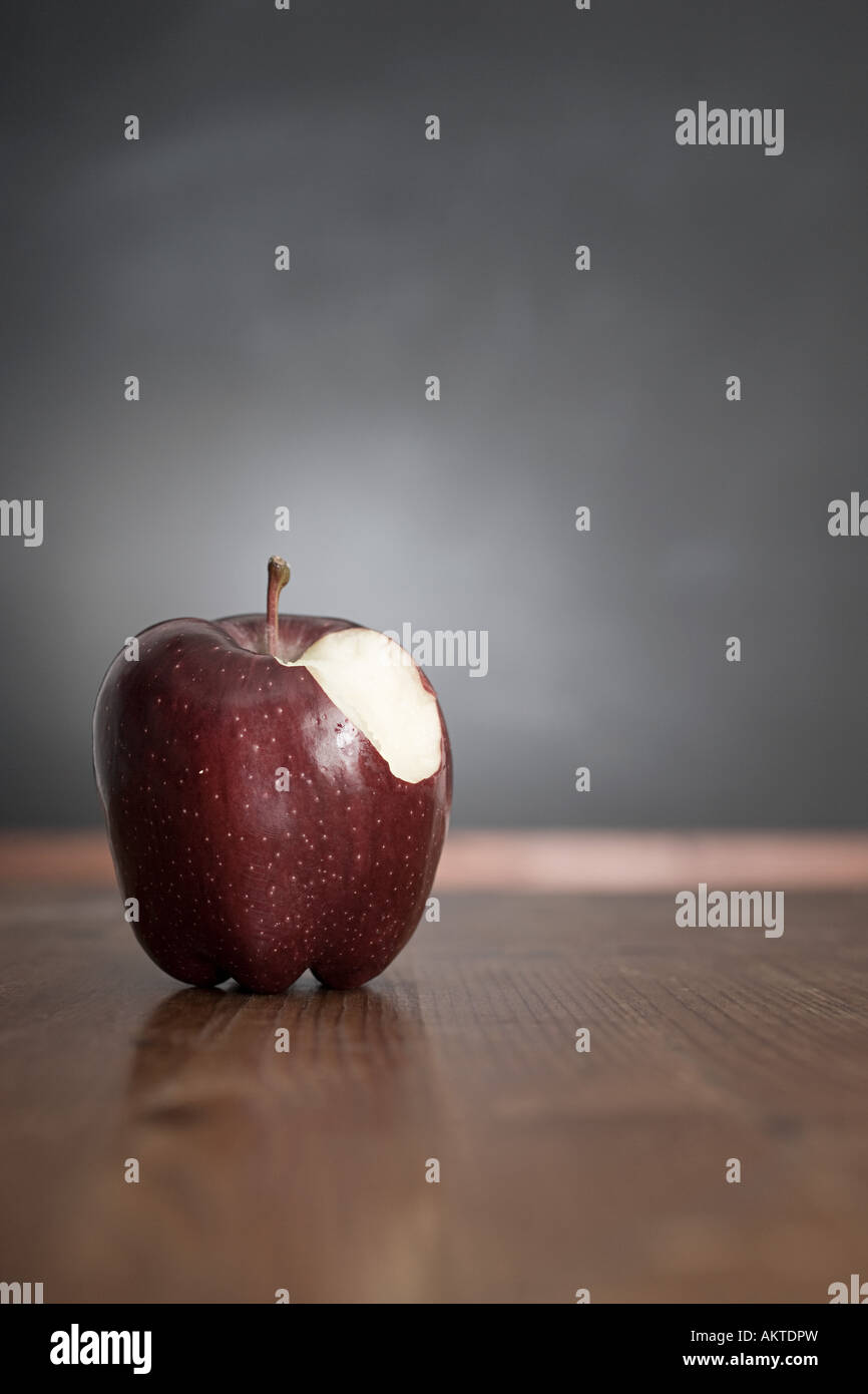 Apple in classroom Stock Photo - Alamy