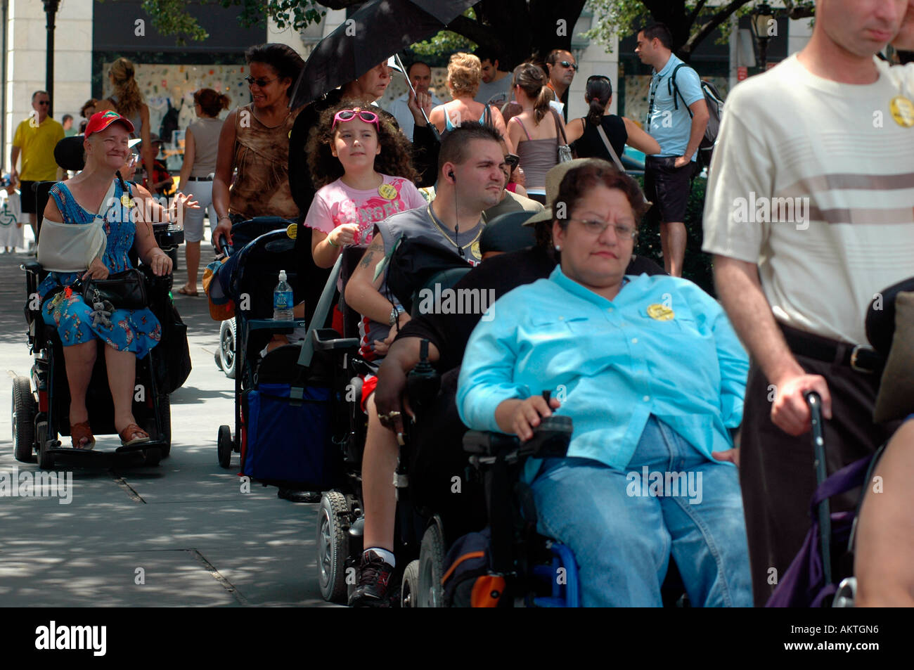 March and rally for the anniversary of the Americans with Disabilities ...