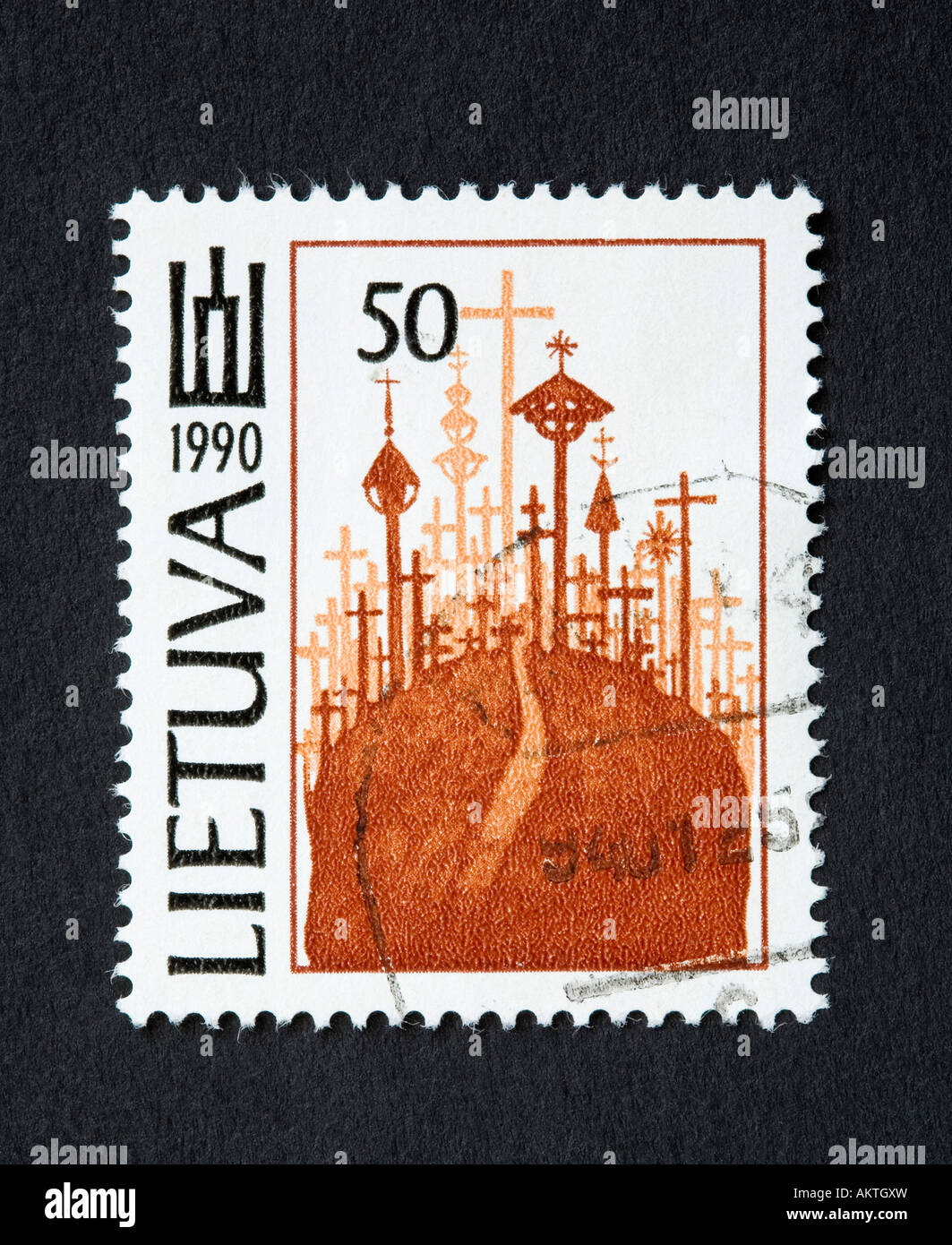 Lithuanian postage stamp Stock Photo - Alamy