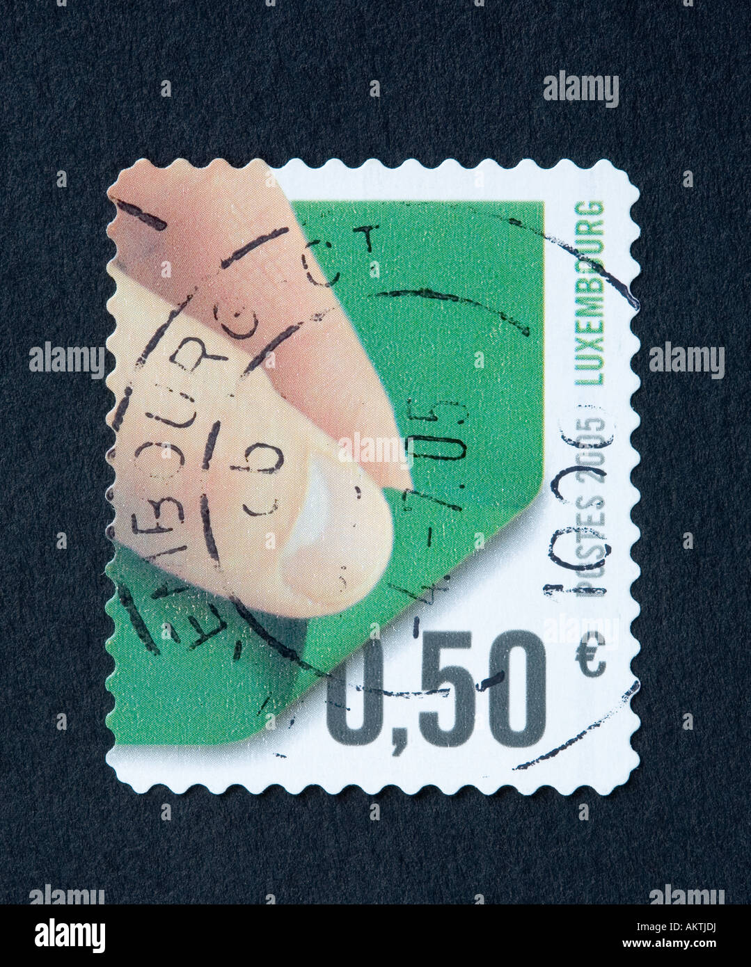 Luxembourg postage stamp Stock Photo - Alamy
