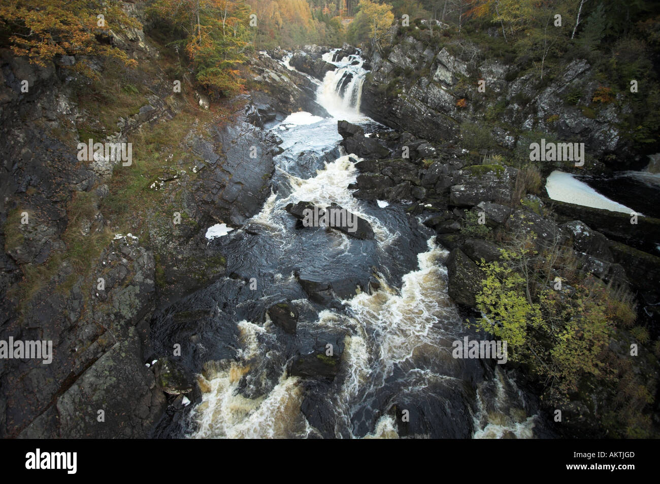 Rogie falls autumn waterfall hi-res stock photography and images - Alamy
