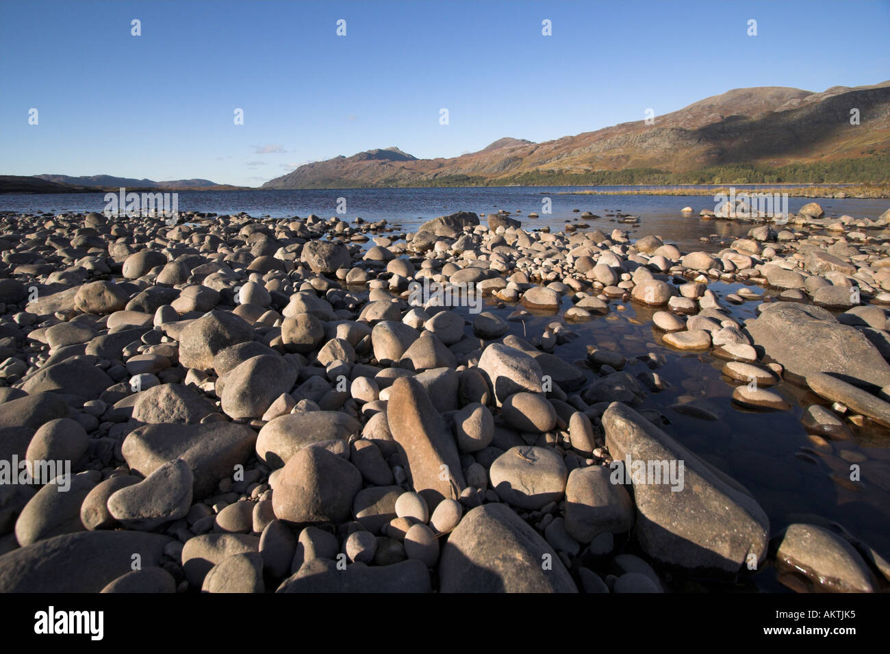 Beinn Lair and Loch Maree from Grudie, Loch Maree Stock Photo - Alamy