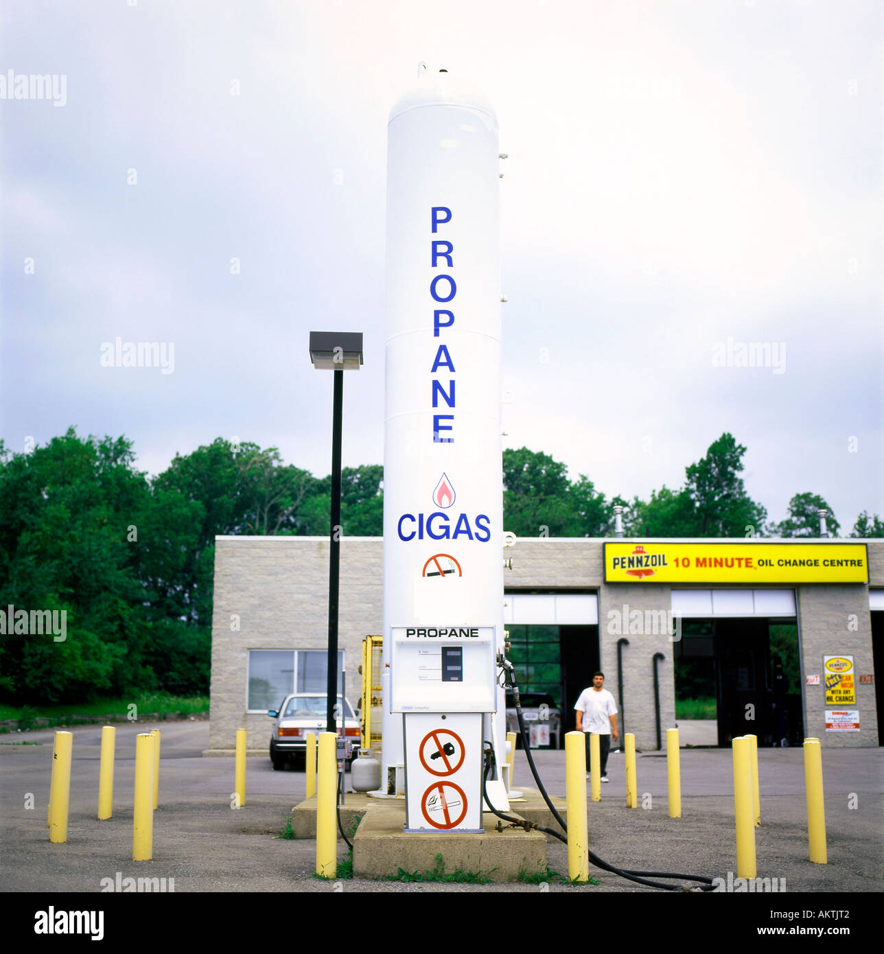 Propane petrol pump Fort Erie Ontario Canada Stock Photo - Alamy