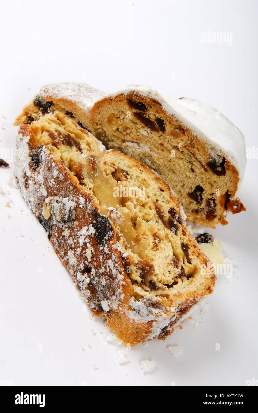 Stollen german christmas cake Stock Photo - Alamy