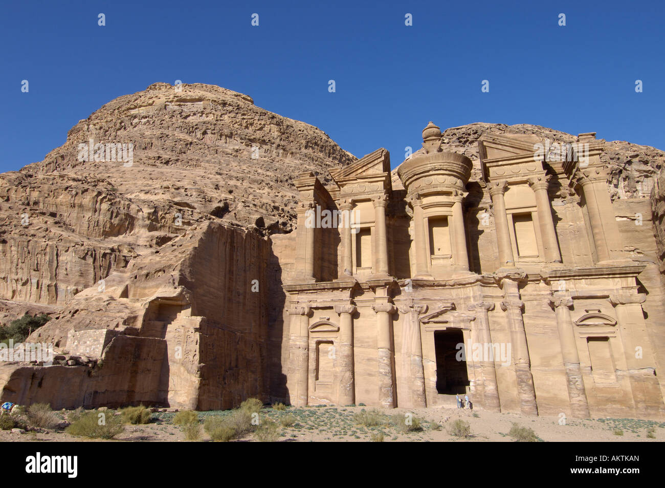 Jordan, Petra, The Monastery, Al Deir Stock Photo - Alamy