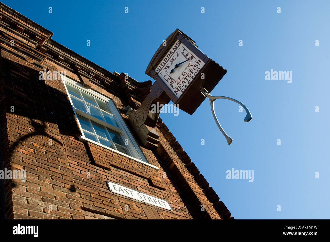 The renovated clock and wishbone on the Shippams meat and fish paste ...