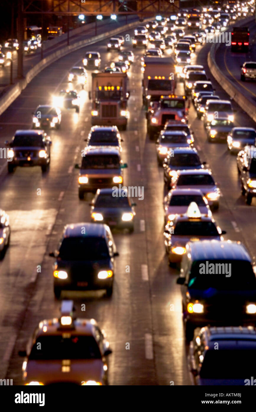 Cars on freeway Stock Photo - Alamy