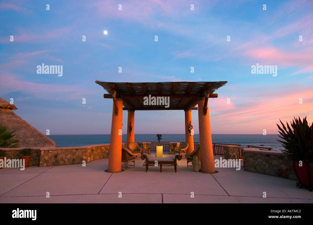 Sunset Esperanza Resort at Punta Ballena Cabo San Lucas Stock Photo - Alamy