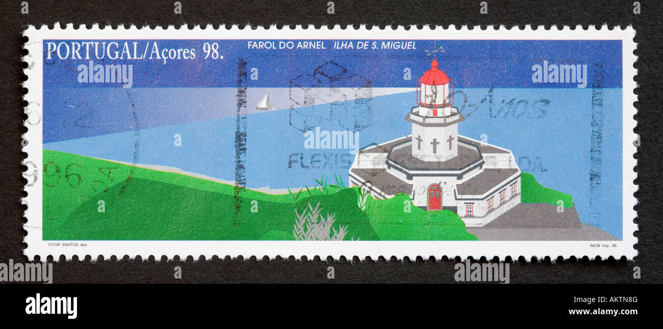 Portuguese postage stamp Stock Photo - Alamy