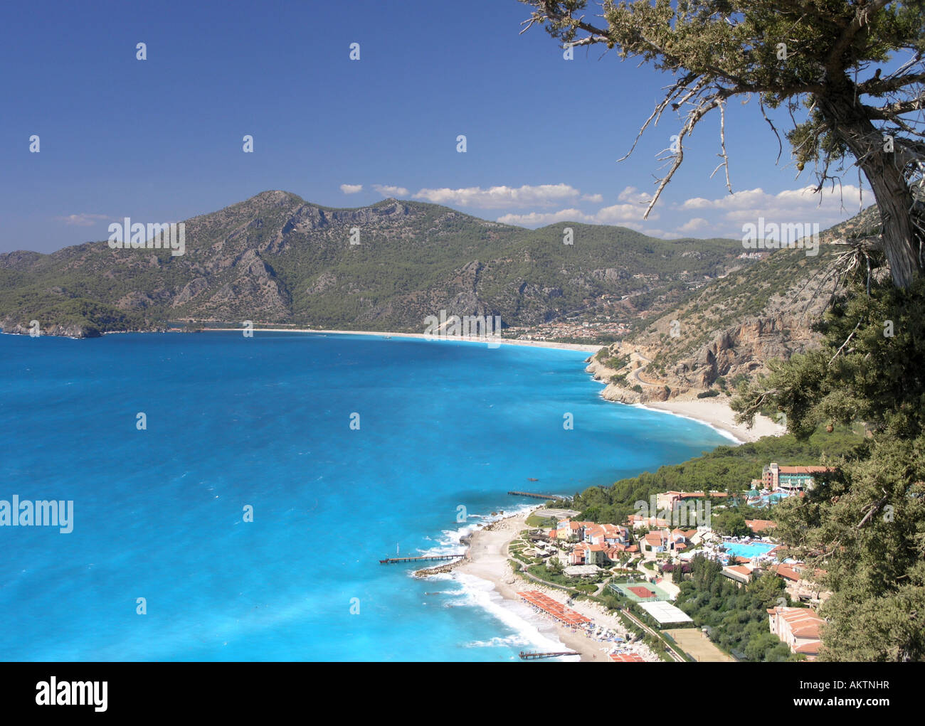 Overlooking Oludeniz in Turkey Stock Photo - Alamy