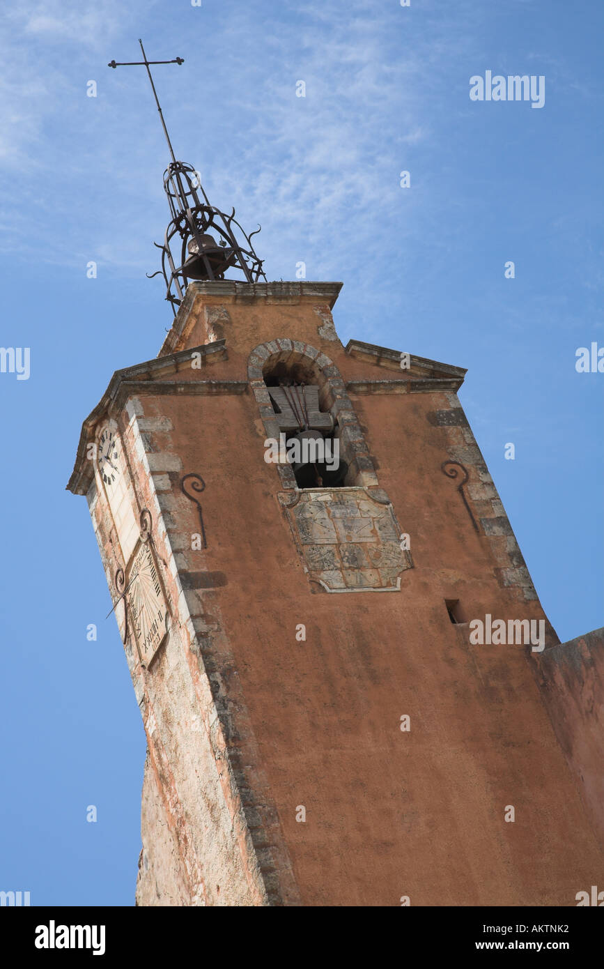 Provence Village Church Bell Tower Stock Photo - Alamy