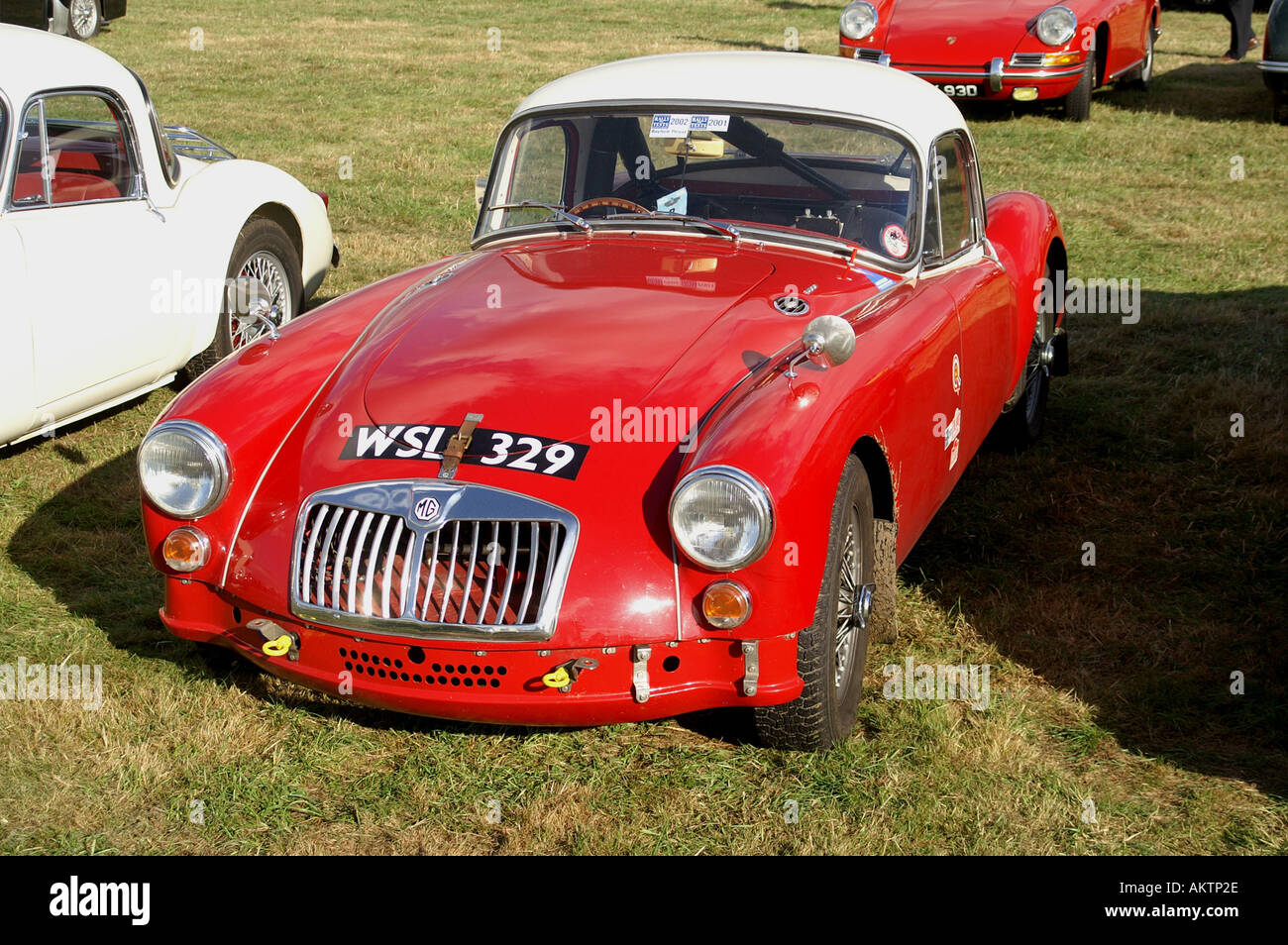 MG A sports roadster soft top Stock Photo - Alamy