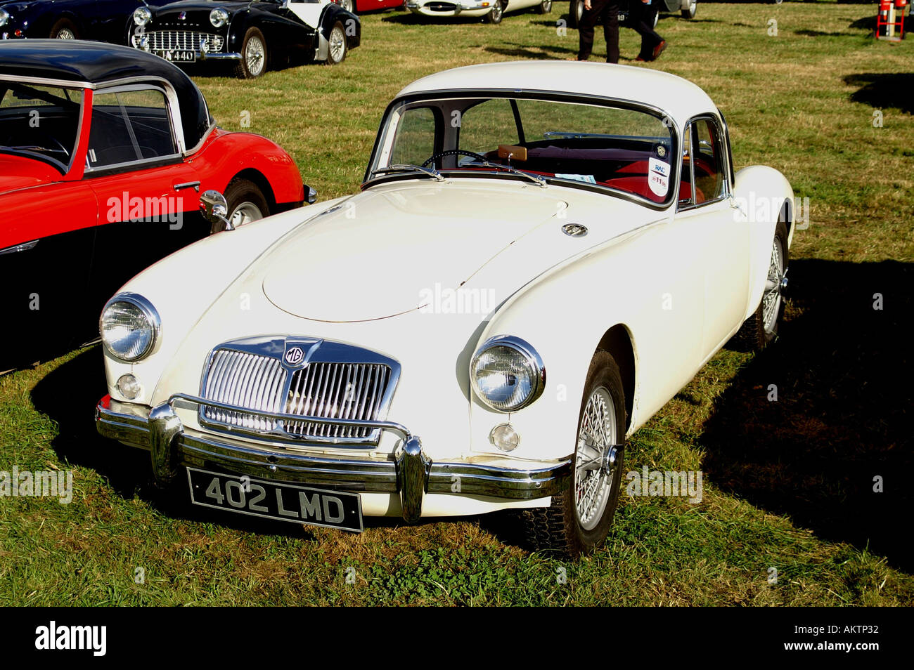 MG A sports roadster coupe Stock Photo - Alamy