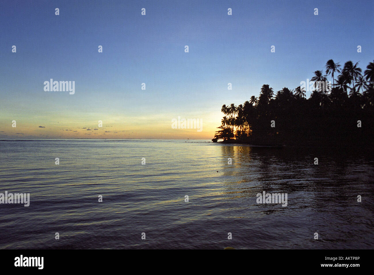 Sunrise in Tahiti, French Polynesia Stock Photo - Alamy