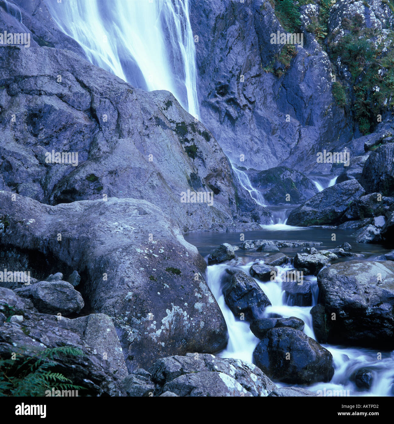 Dramatic north wales waterfall hi-res stock photography and images - Alamy