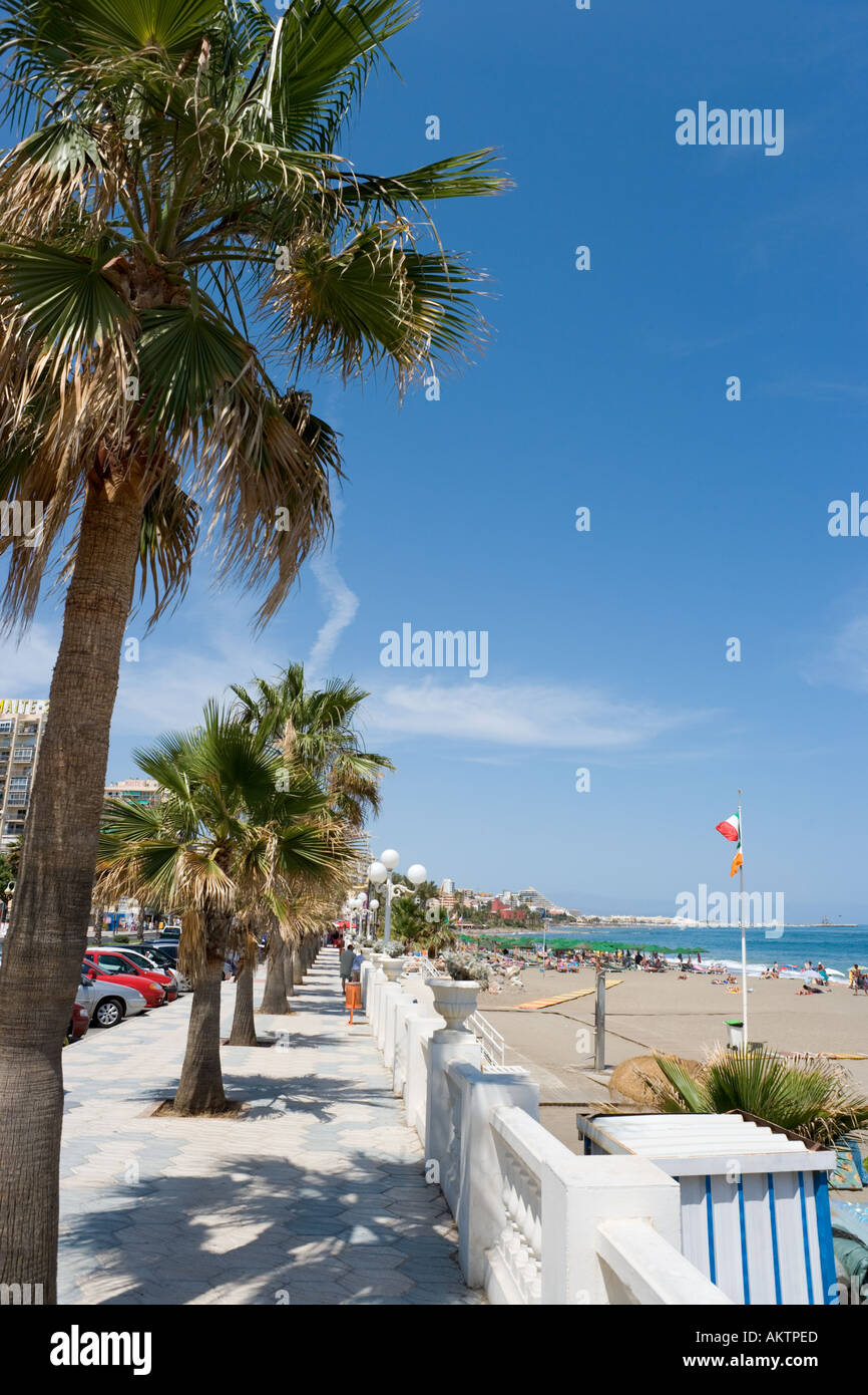 Seafront Promenade, Benalmadena, Costa del Sol, Andalucia, Spain Stock ...