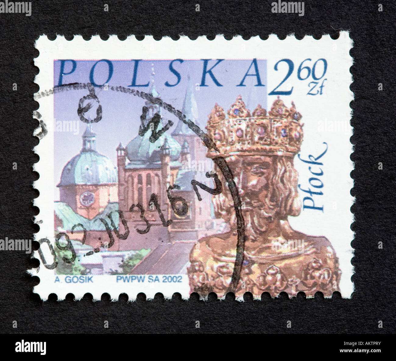 Polish postage stamp Stock Photo - Alamy