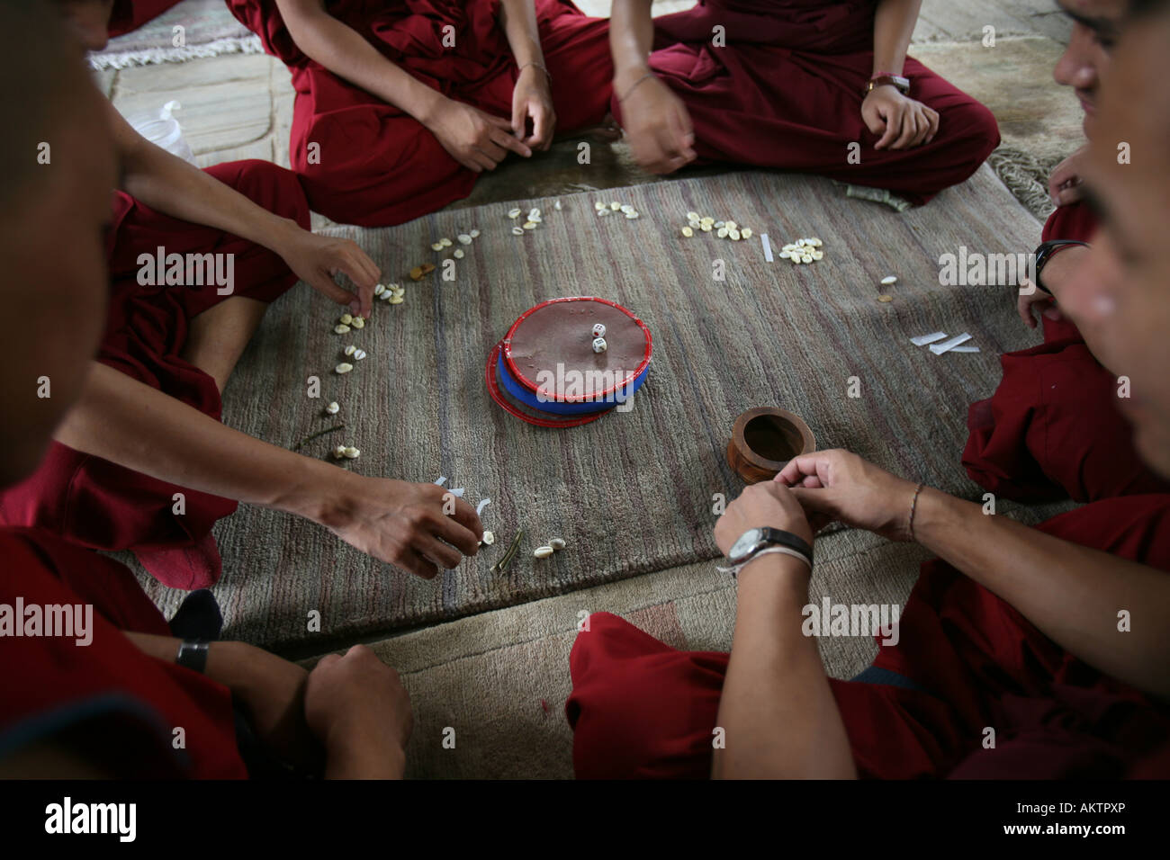 Tibetan monks playing football.The majority of monks in Nepal are ...
