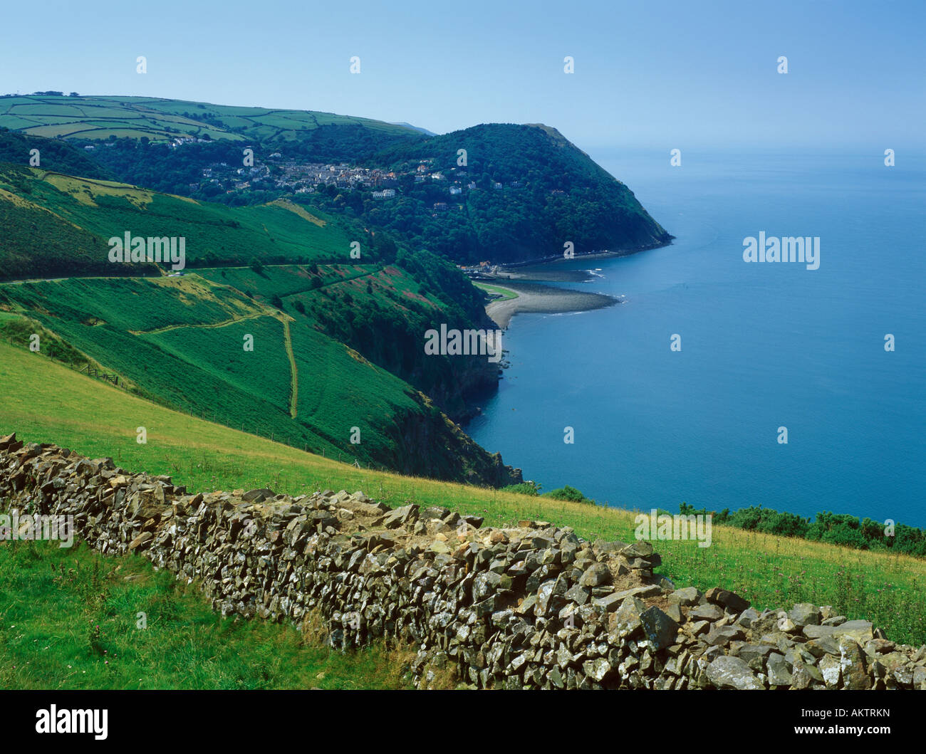 Coastline at Lynton North Devon England UK Stock Photo - Alamy