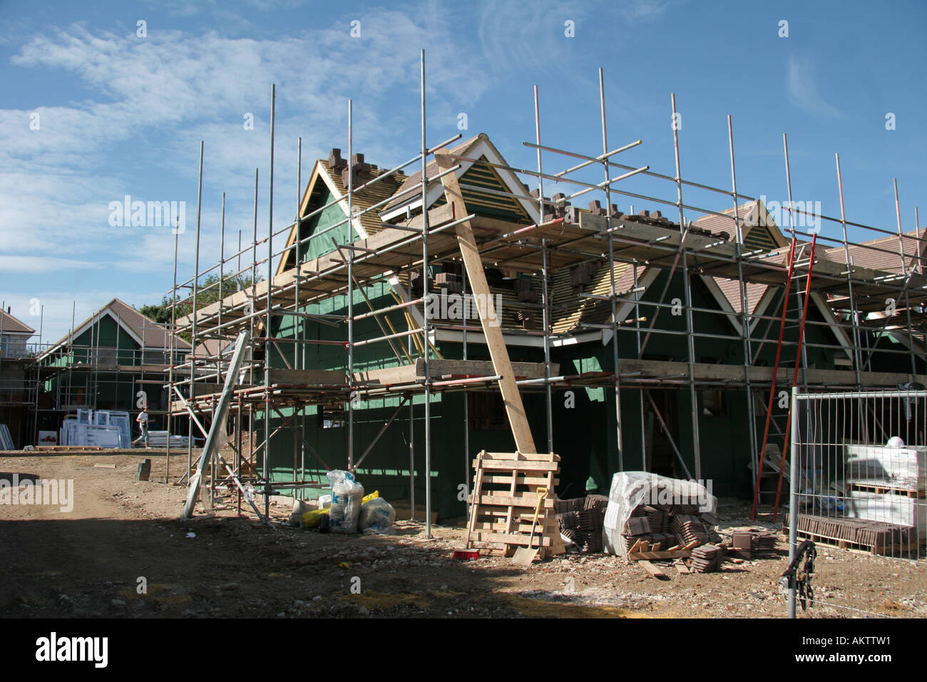 new house building project Stock Photo - Alamy