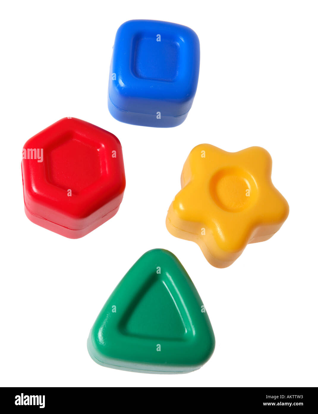 Colorful Plastic Shapes Stock Photo - Alamy
