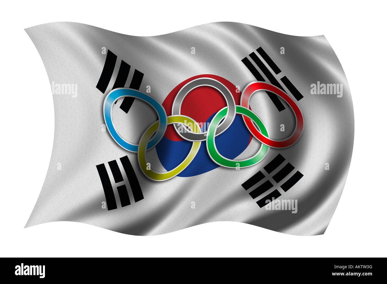 South korean olympics logo hi-res stock photography and images - Alamy