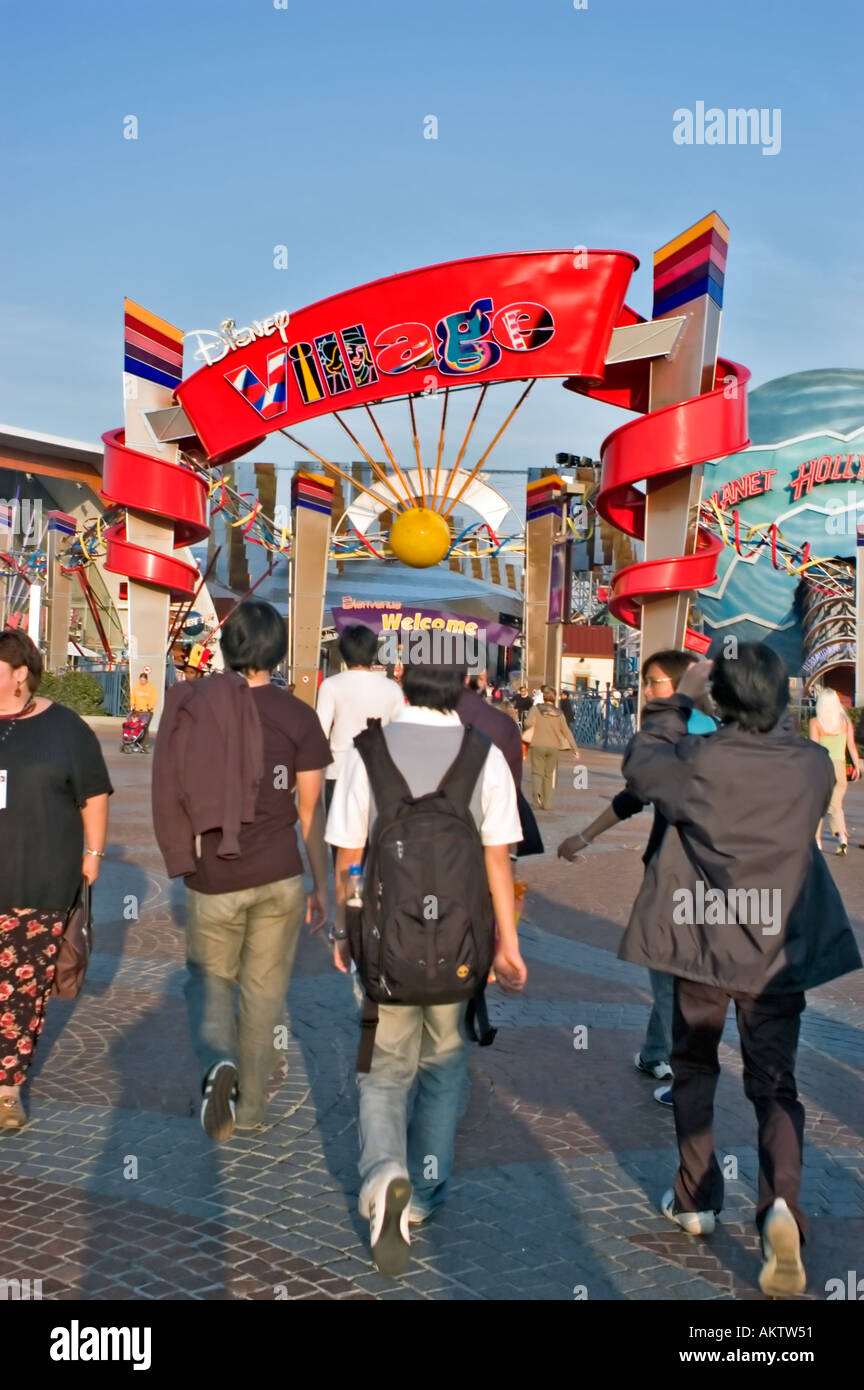 Chessy, FRANCE, Entering Amusement Park Disneyland Paris Attractions ...