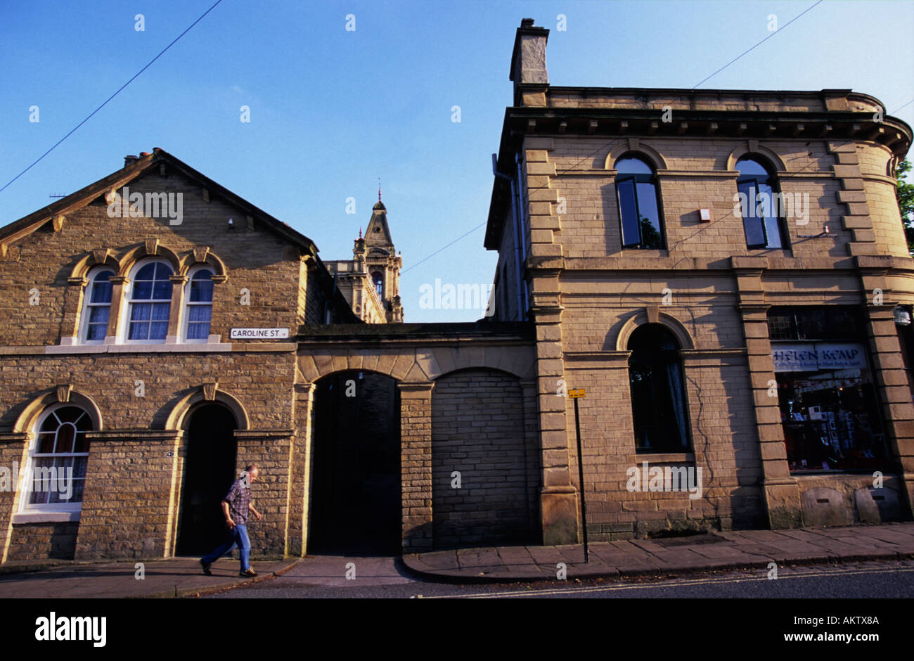 Saltaire in Bradford Village built by Sir Titus Salt for his workforce ...