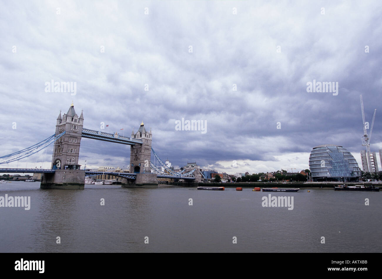Tower Bridge and London City Council Stock Photo - Alamy
