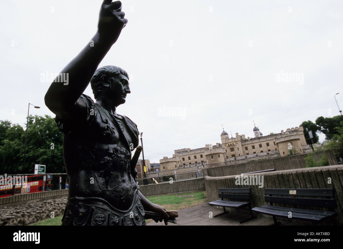 Statue roman emperor trajan tower hi-res stock photography and images ...