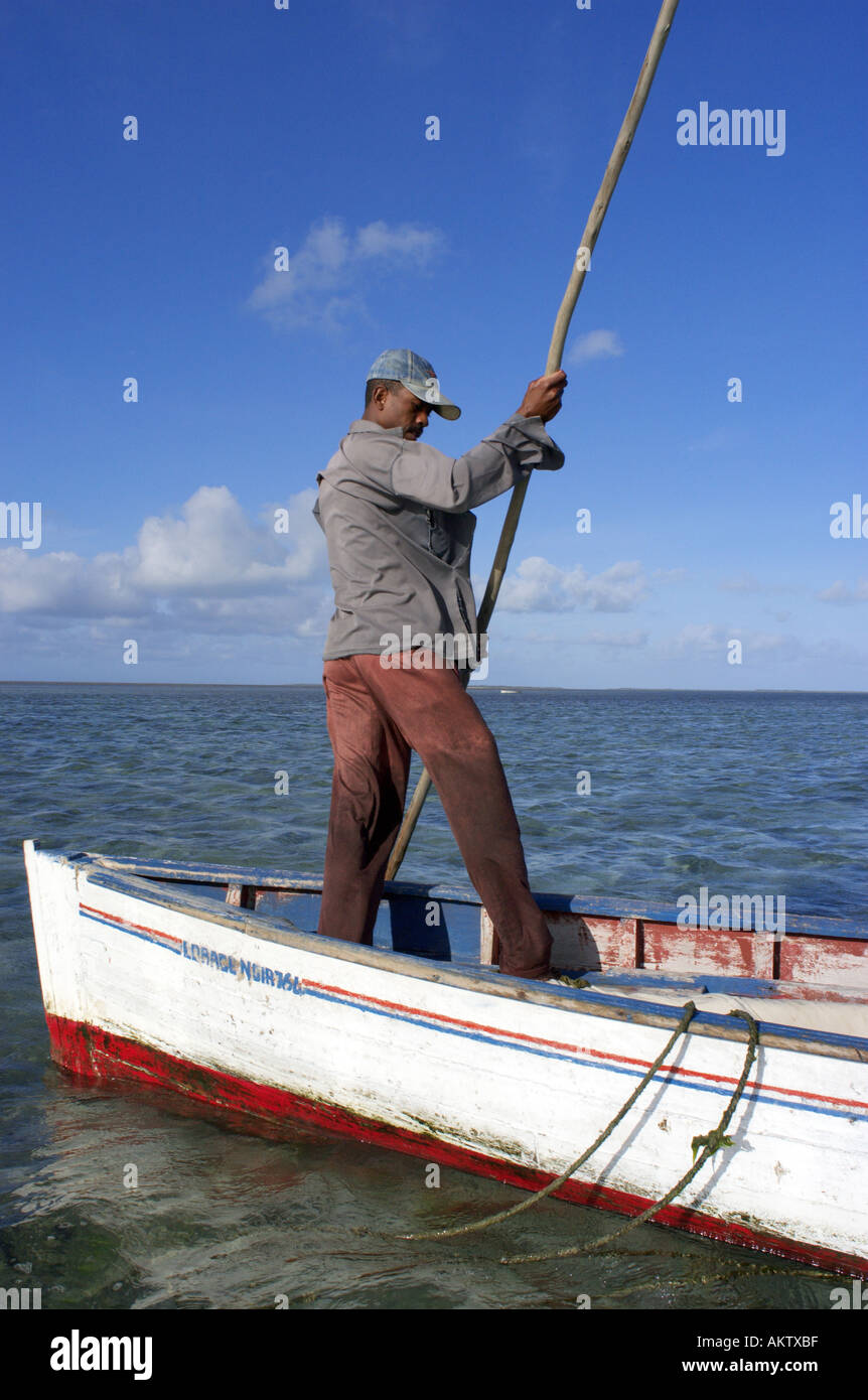 fisherman in his boat Stock Photo - Alamy
