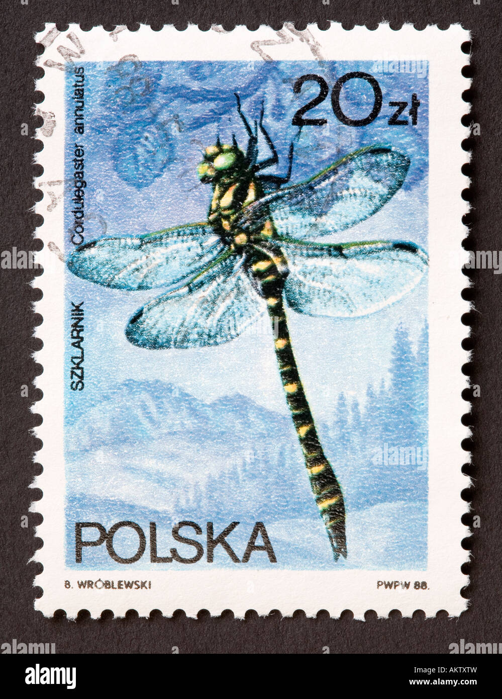 Polish postage stamp Stock Photo - Alamy