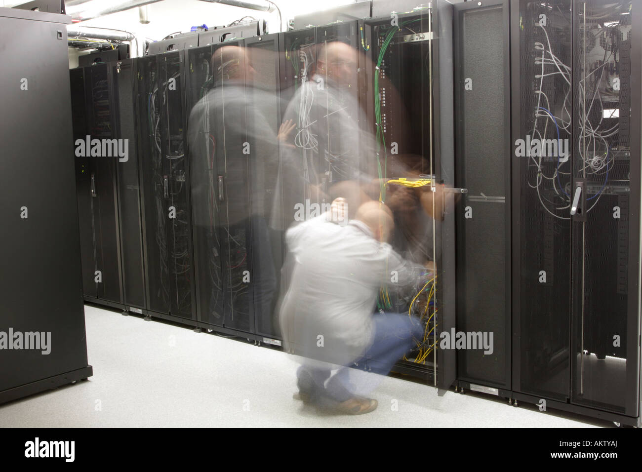 Network server room routers cables hi-res stock photography and images ...