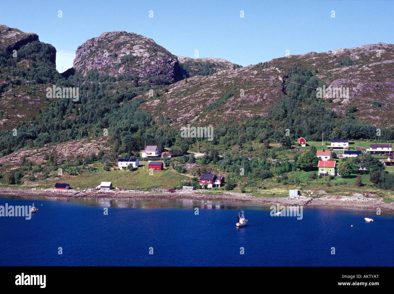 trondheim region mid norway summer seascape Stock Photo - Alamy