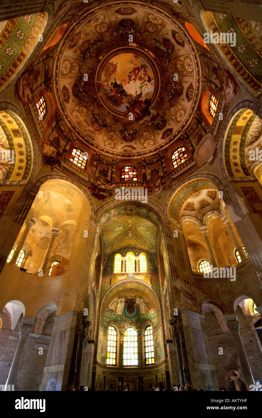 Ravenna Italy Richly decorated interior of the 6th C Basilica di San Vitale Stock Photo - Alamy