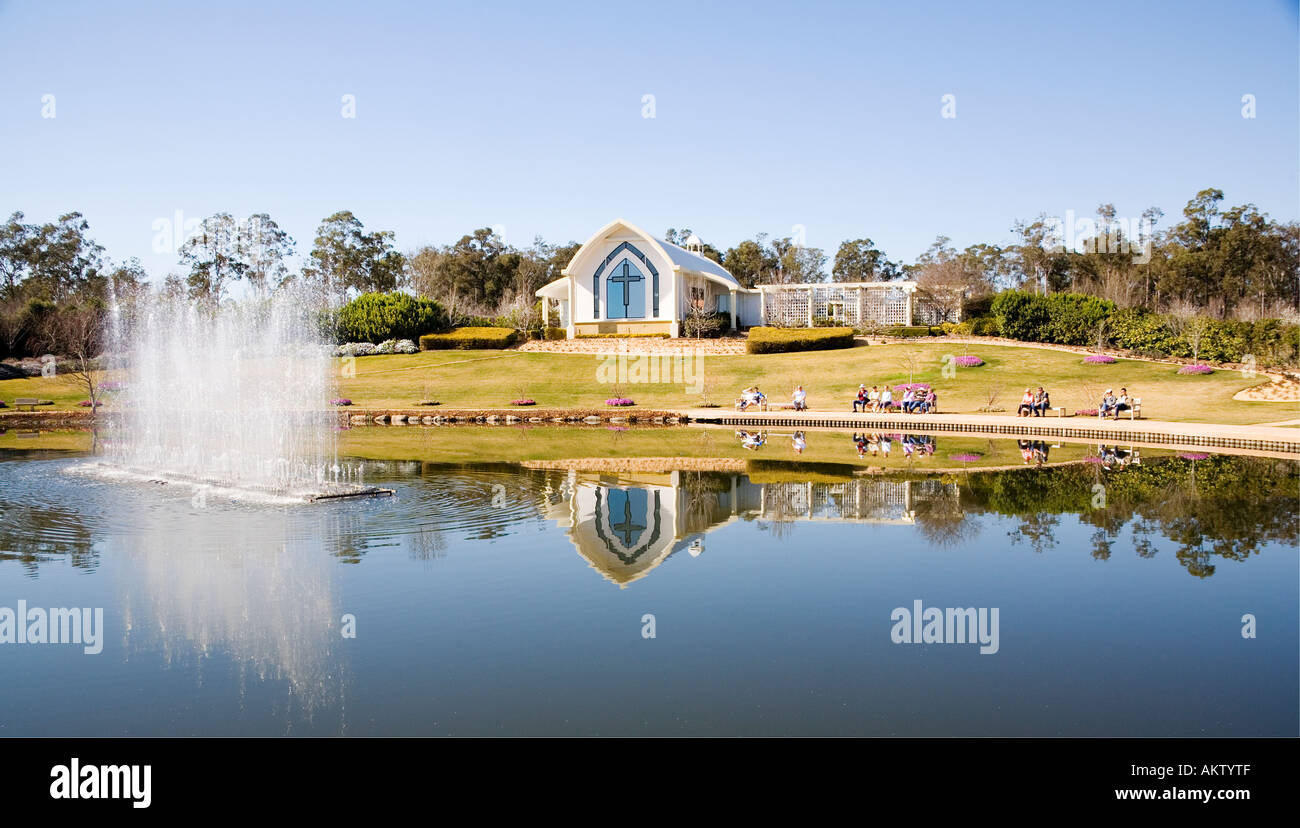 hunter valley gardens church Stock Photo - Alamy