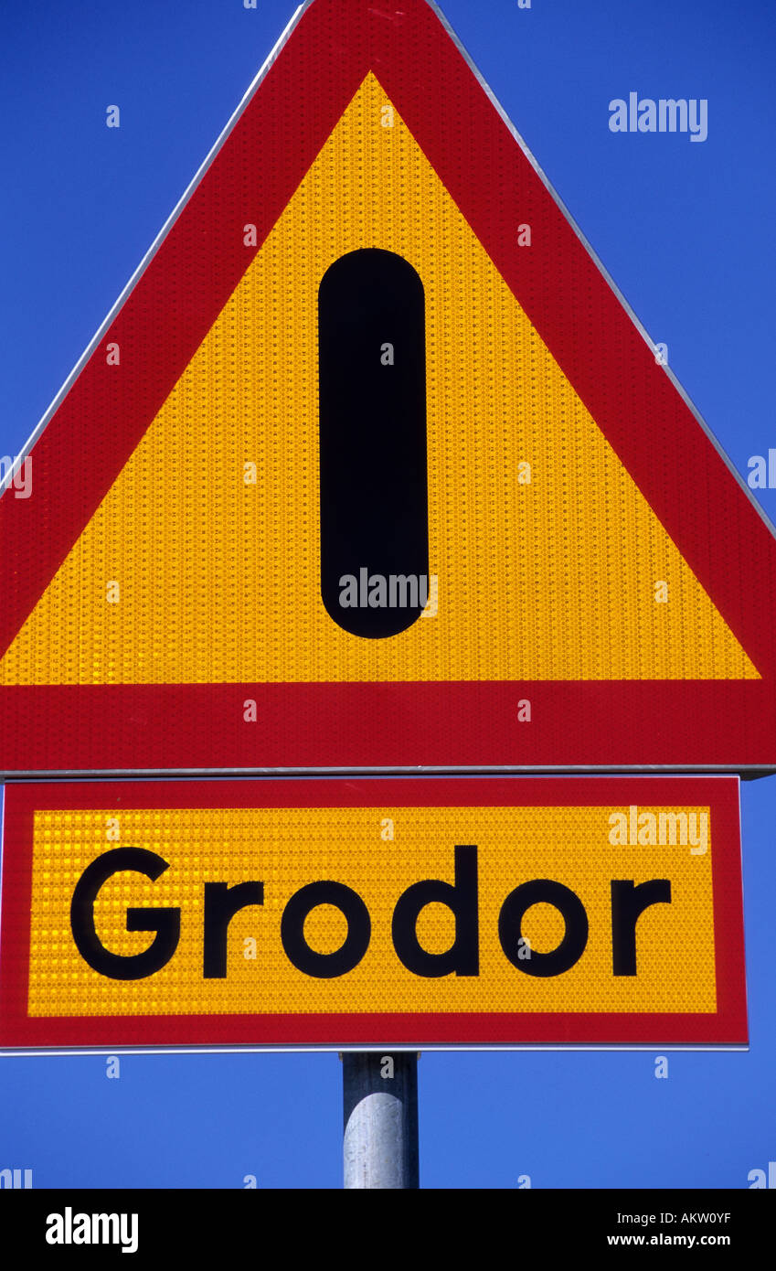 Swedish warning sign against frogs Stock Photo - Alamy