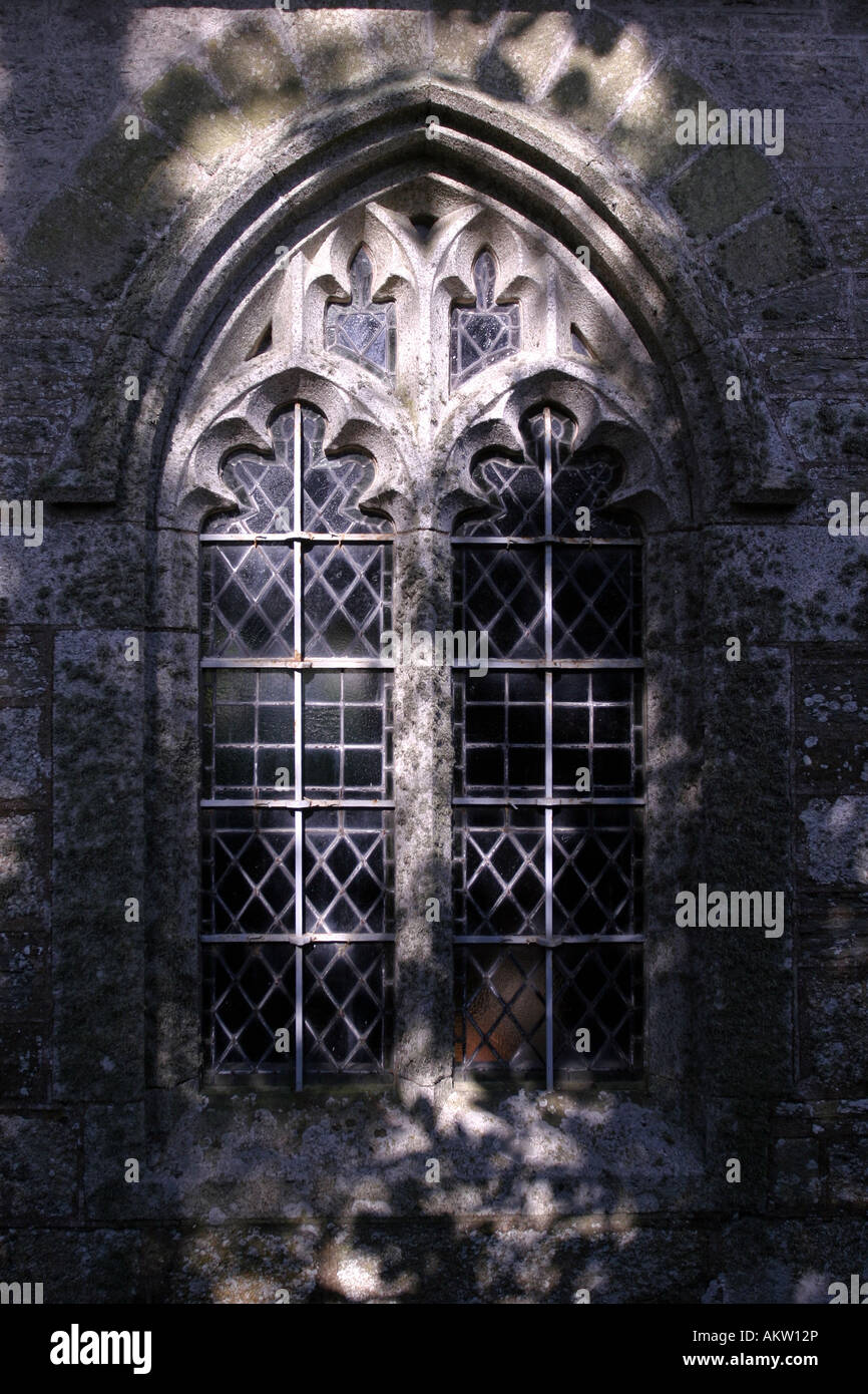 Gothic Arched Church Window Stock Photo - Alamy