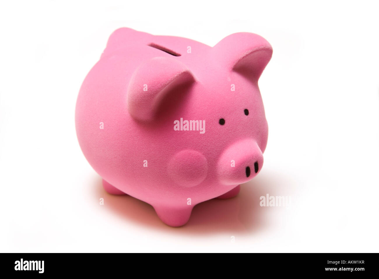 Piggy bank style money box isolated on a white studio background Stock ...