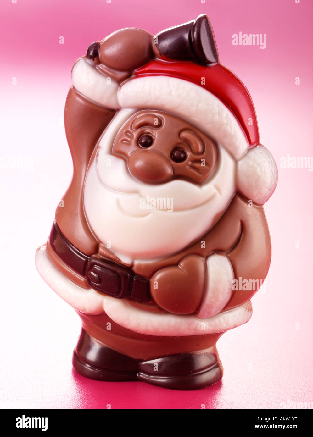 CHOCOLATE CHRISTMAS SANTA Stock Photo - Alamy