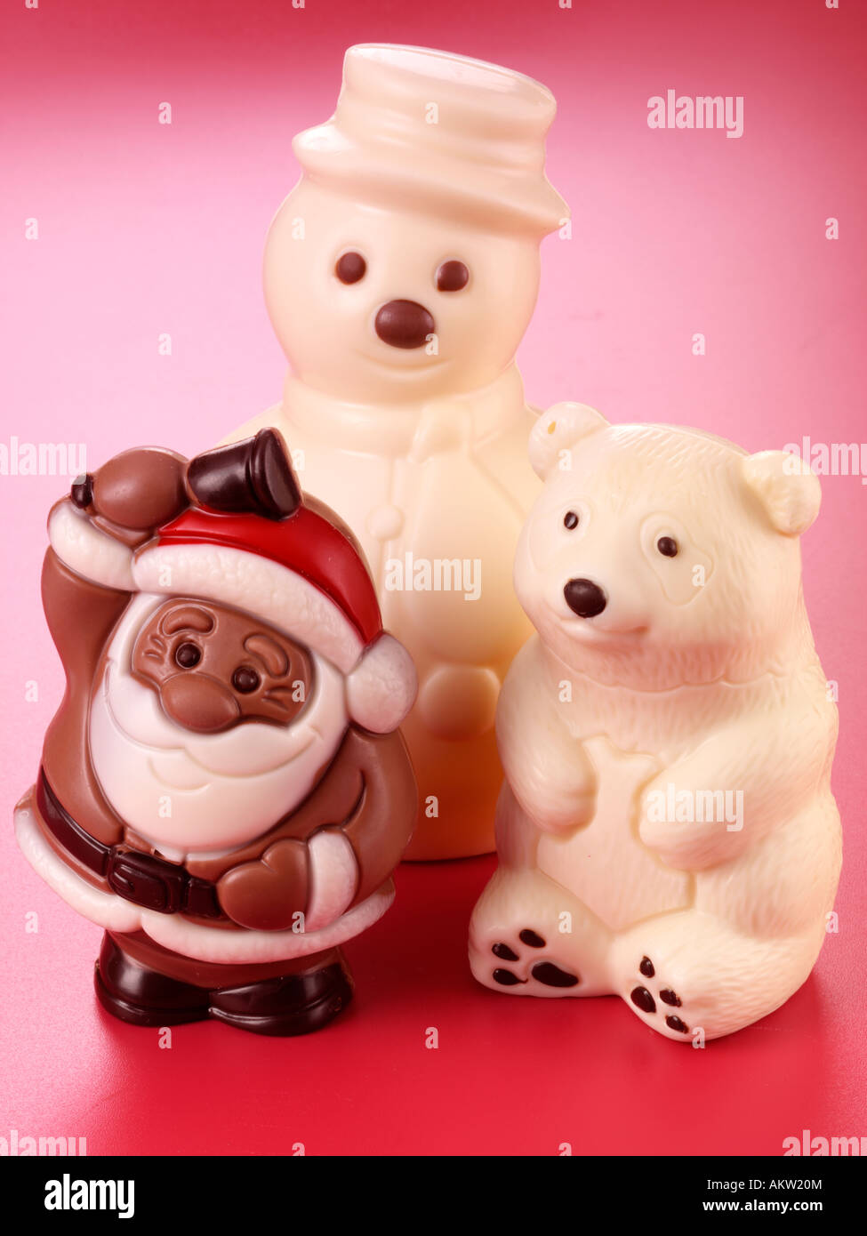 CHOCOLATE CHRISTMAS CHARACTERS Stock Photo - Alamy
