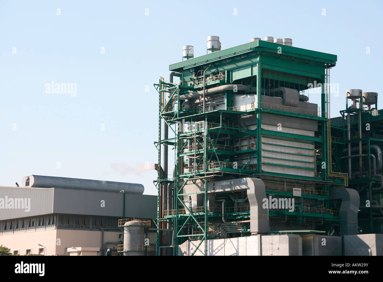 huge electric generator at power plant in piraeus athens greece Stock ...