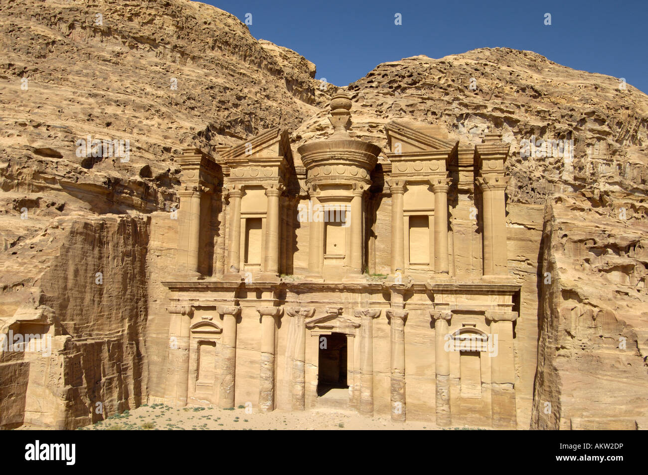 Jordan, Petra, The Monastery, Al Deir Stock Photo - Alamy